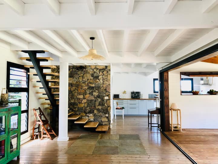 Belle Maison En Bois, Jardin Exotique Et Vue Océan - La Réunion