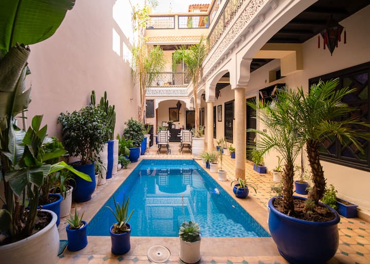 Chambre Médina Marrakech Double Wi-fi, B&b - Marrakesch