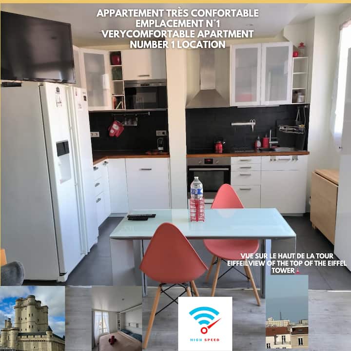 Appartement Vincennes N°1 à 2mn Métro Paris - Vincennes