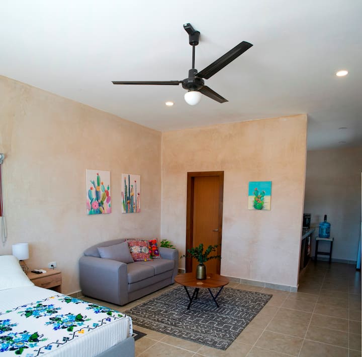 Loft  Amplio En Planta Alta Con Vista Al Mar - Todos Santos
