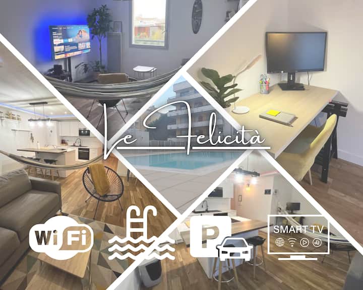 Le Félicità T2 - Piscine - Parking - Netflix - Jean-Jaurès - Toulouse