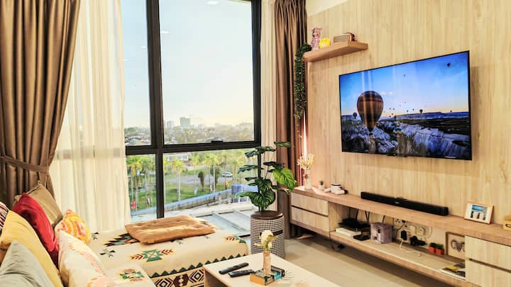 Cozy 2br Apt Near Airport, Town & Vivacity Mall - Sarawak