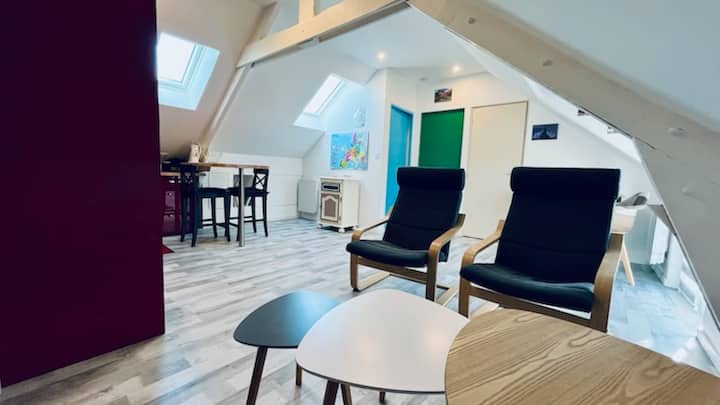 Les Mouettes, T2 à L'étage D'une Maison Typique - Pordic