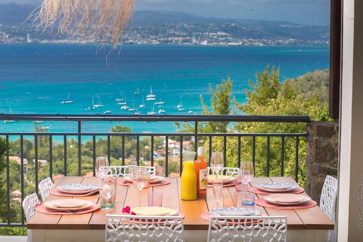 Villa Récente Tout Confort Vue Mer, Piscine Privée - Martinique