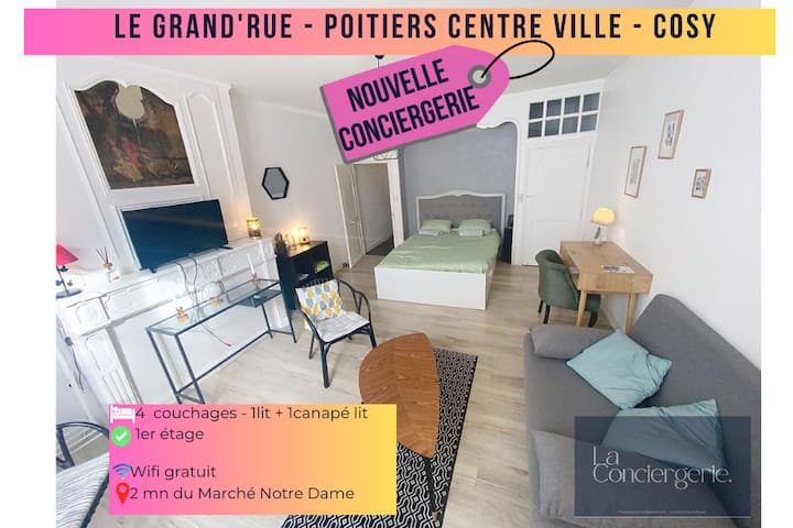 Le Grand'rue - Poitiers Centre Ville - Cosy - Poitiers
