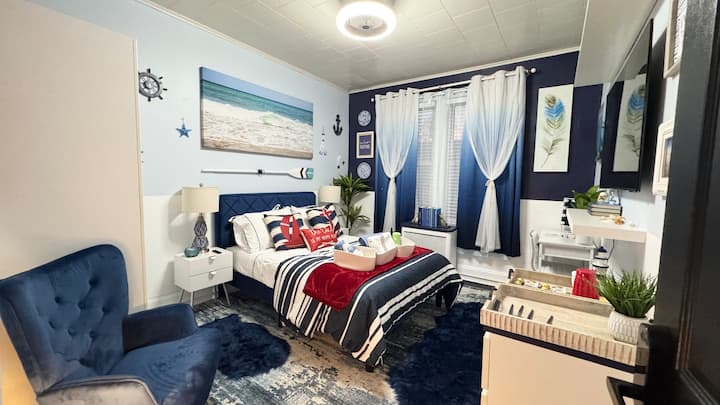 Blue Oasis: Cosy & Soothing Room In Private House - New York