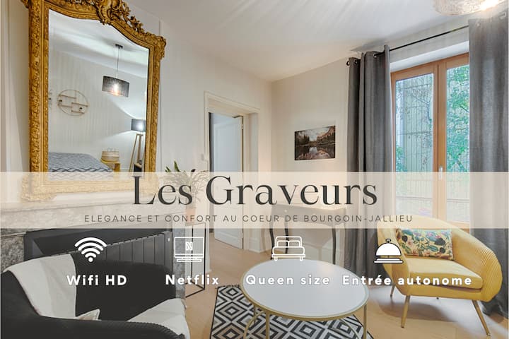 Les Graveurs *Confort *Ambiance - L'Isle-d'Abeau