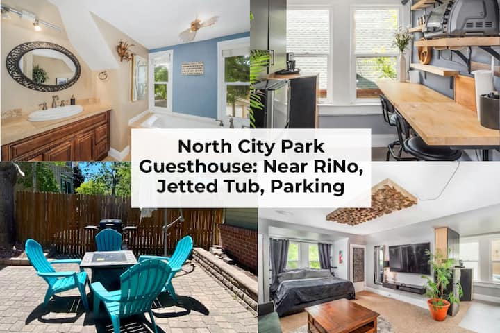 City Park Guesthouse: By Rino, Jetted Tub, Parking - Capitol Hill - Denver