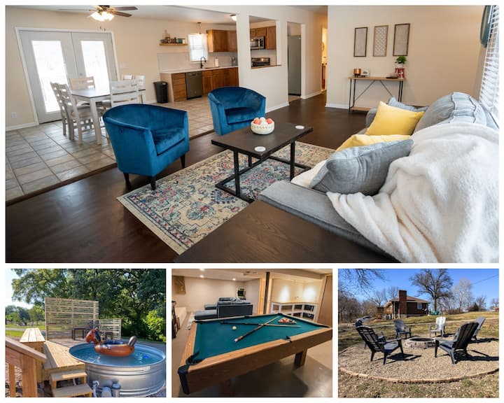 Ranch Getaway W/ Pool, Game Room, Fire Pit - Kansas City, KS