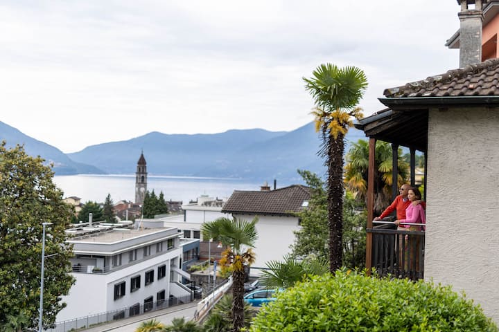 Junior Suite Panorama Con Balcone Vista Lago - Gambarogno TI