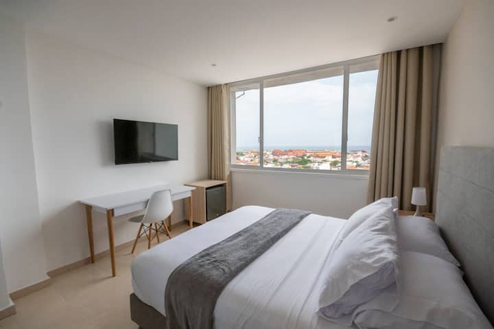 Hab. Deluxe_cc_renovada_piso 10_hotel Stil - Cartagena