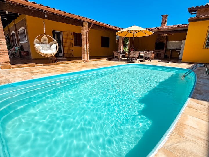 Casa 20 Metros Da Praia Com Piscina Privativa - Caraguatatuba