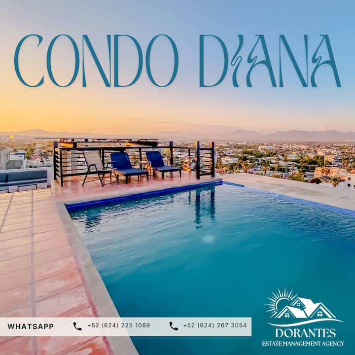 Spacious & Beautiful 1-bdrm W/pool Condo Diana - Cabo San Lucas
