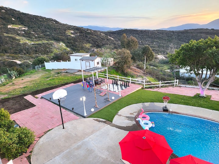@ Paradise Villa, Top View, 4600sqrt On 10 Acres - San Diego, CA