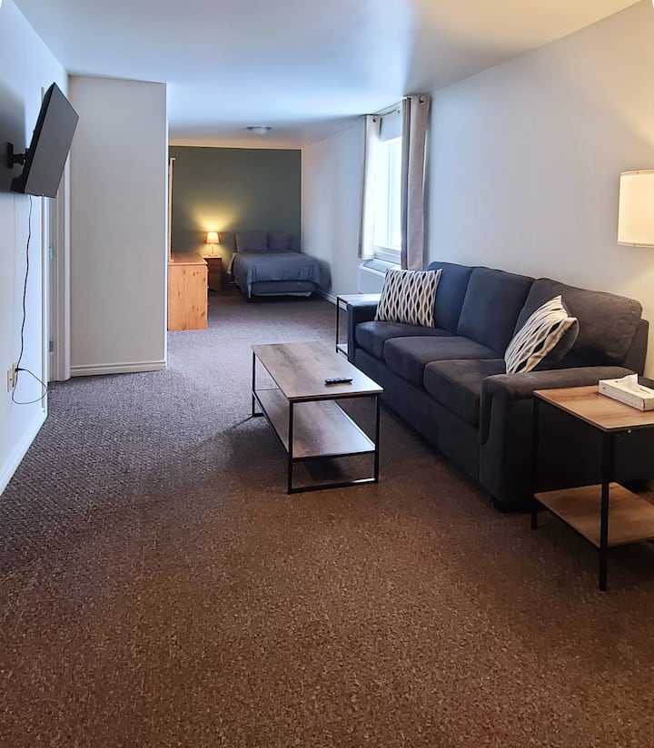Suite - 1 Double Bed - Private Bath - Living Space - Esterhazy