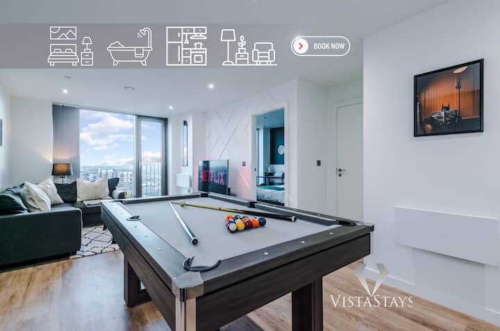 Last Min Summer Getaway! Free Parking | Pool Table - Manchester
