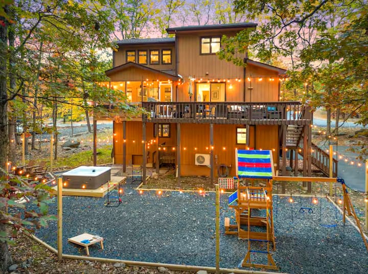 Unbelievable Poconos Estate | Hot Tub, Game Room - Tannersville, PA