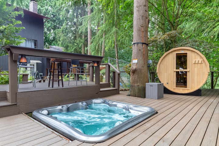Garden Suite · 2br Stay W/ Hot Tub, Sauna & Bbq - Everett, WA