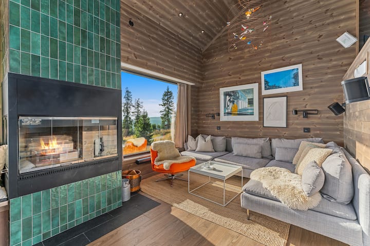 Jacuzzi & Sauna Inkl |2 Designhytter |Sjusjøen 18p - Norway