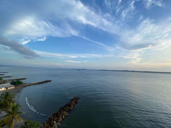 Encantador Apto Frente Al Mar Con Estilo Caribeño - Cartagena