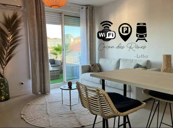 Appartement T2 Terrasse Et Parking Proche Plage - Lattes