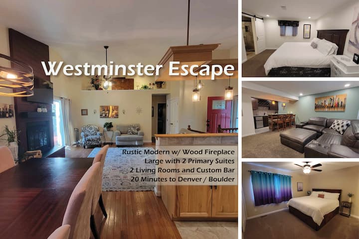 Large & Cozy | Multi-group | 20min Denver/boulder - Westminster, CO