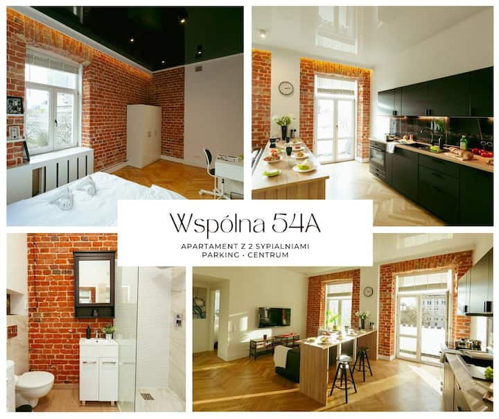 Wspólna 54a - Free Parking - 75m Apartment - 