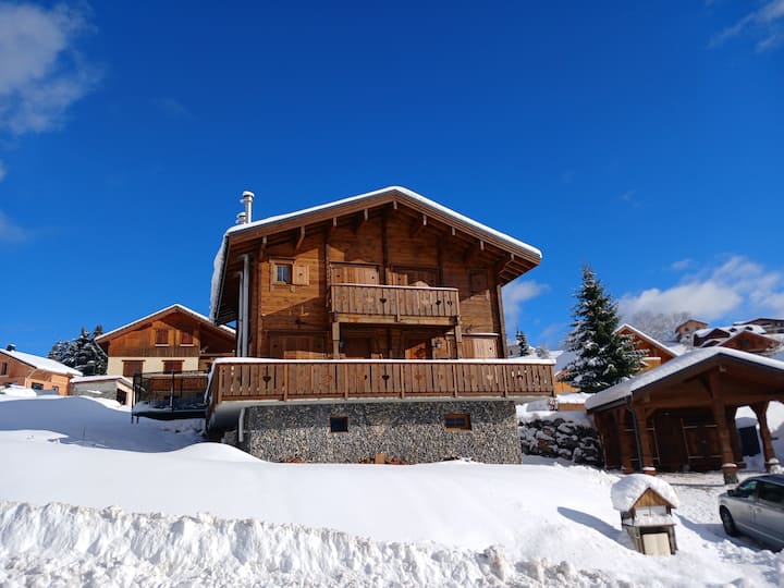 Airelles, Lovely Cosy Chalet, On Ski Slopes, Sauna - Haute-Savoie
