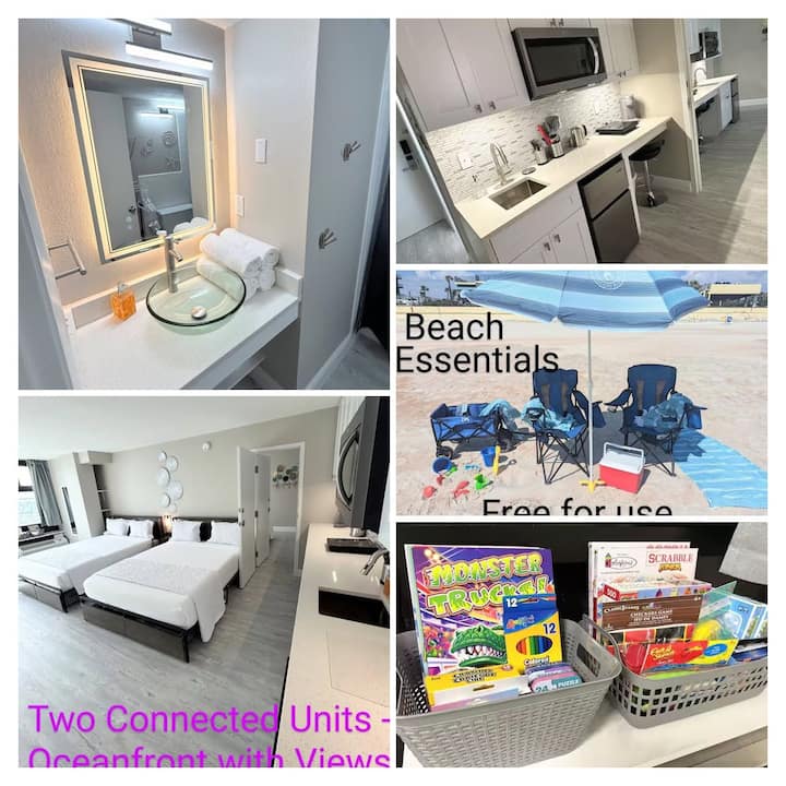 Renovated Oceanfront With Views & Beach Essentials - Daytona Beach, FL