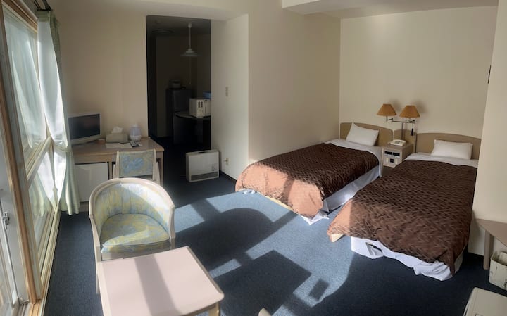 札幌定山渓!天然温泉付きコンドミニアム102号室(最大2名まで) - Sapporo