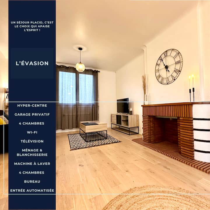 L'évasion - Centre-ville & Garage Privé - Mont-de-Marsan