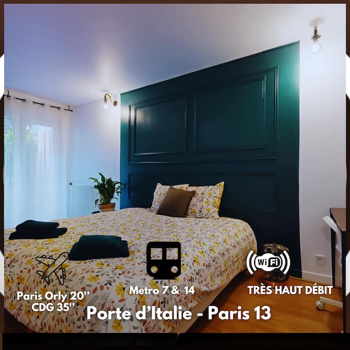 8p*pers*2*sdb*metro7 &14*~terrasse~2parking Privé - Romainville