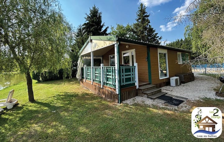 Chalet (Brochet) Tout Confort Face à L'étang - Loiret