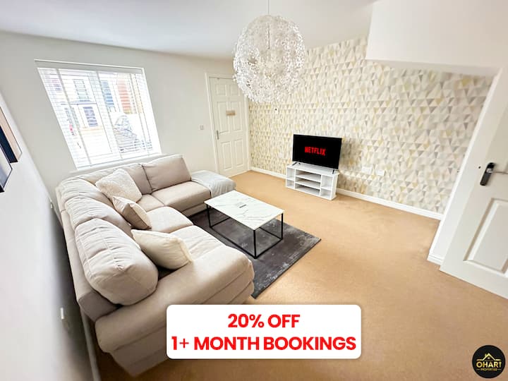 Modern 3 Bed - Free Parking -20% Off Long Stays - Newcastle upon Tyne