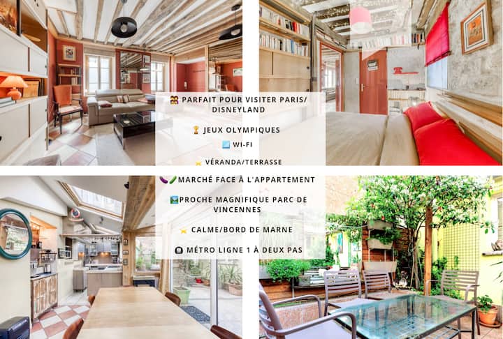 Character Apartment With Private Garden - Vincennes