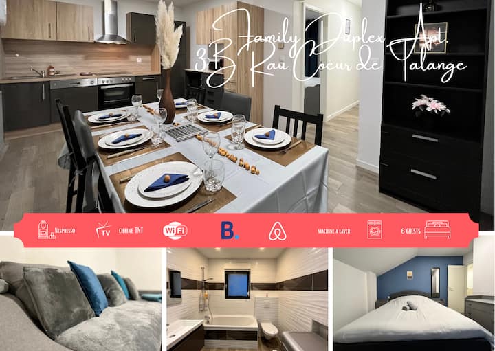 Family Duplex Apt. 3 Br Au Coeur De Talange. - Amnéville