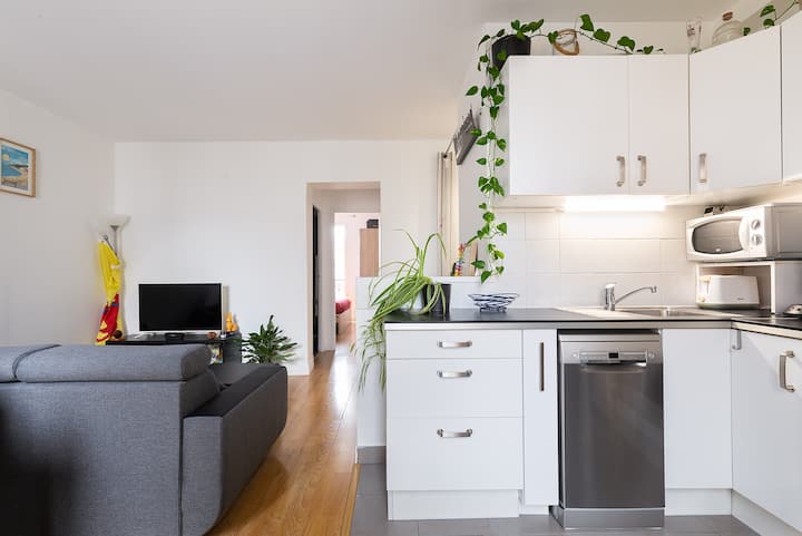 Appartement Lumineux Spacieux Paris Métro 14 - Porte de Clichy