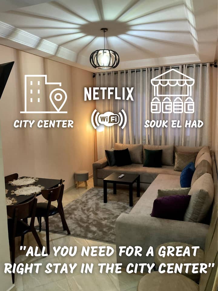 Appartement Moderne Et ÉLégant Au Cœur D'agadir - Agadir