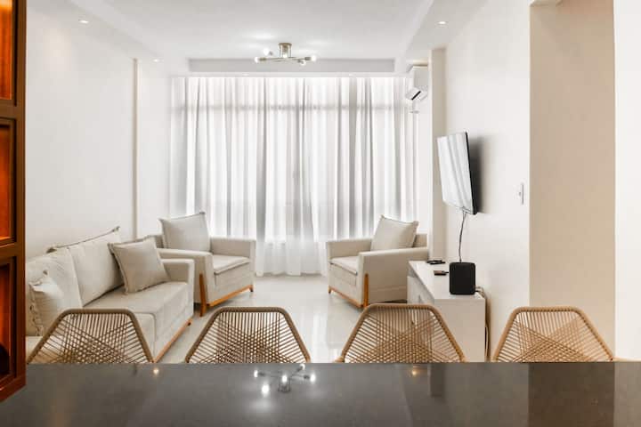 Apt Copacabana 1 Quadra Praia C/ Vista Parcial Mar - Rio de Janeiro, Brezilya