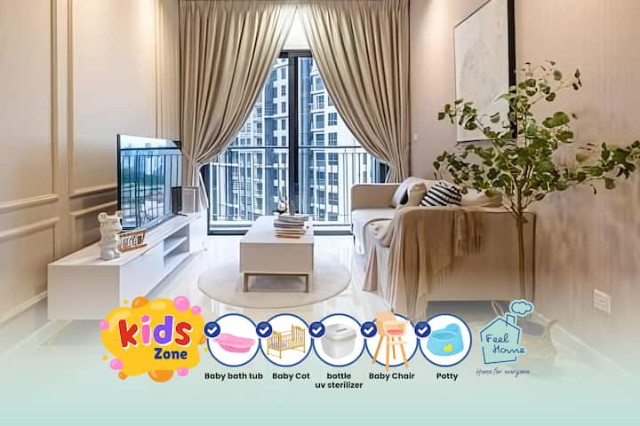 Luxe Stay Linked Bridge To Mall公寓桥直达双威永乐城商场 - Kuala Lumpur