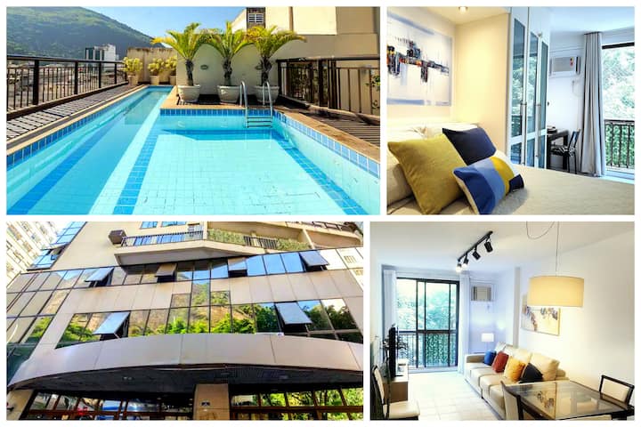 Perfect Flat: Garage, Pool, View & 24-hour Doorman - Copacabana