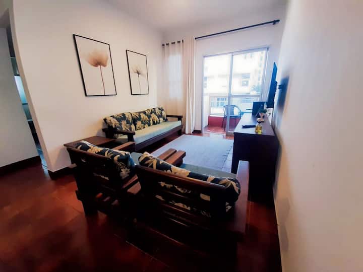 Canto Do Forte |2 Dorms Ar, Wi-fi, 1 Quadra Do Mar - Praia Grande