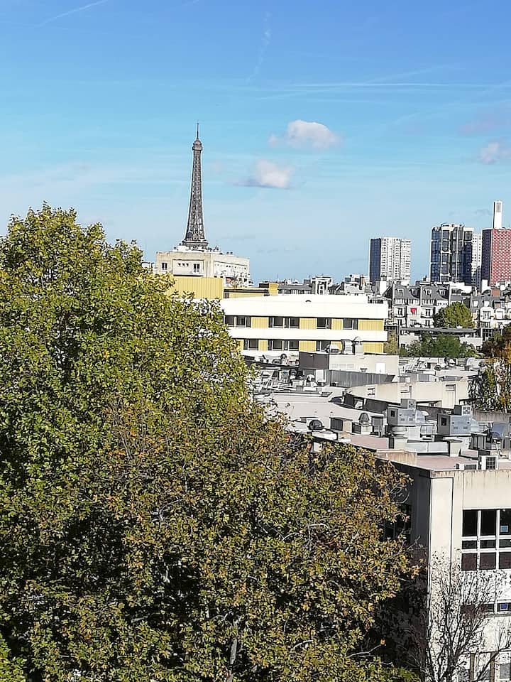 Appartement Standing Avec Vue Sur La Tour Eiffel - Porte de Vanves