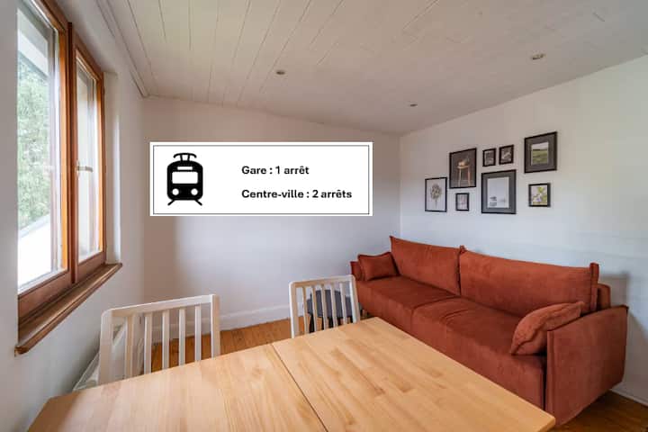 Grand Logement Chaleureux à 2 Arrêts Tram Centre - Hôpital de Hautepierre