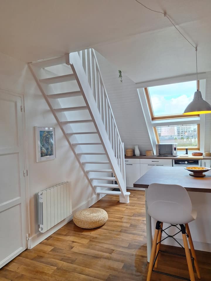 Duplex Au Calme Avec Vue - 렌