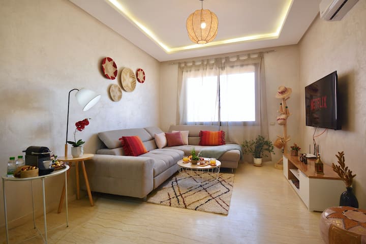 Chic & Cozy Space In Gueliz(ac/fast Wifi/netflix) - Marrakech