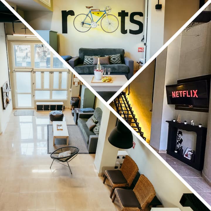Apt Ruzafa Roots | 1 Min Ruzafa | Smart Tv | A/c - Paterna