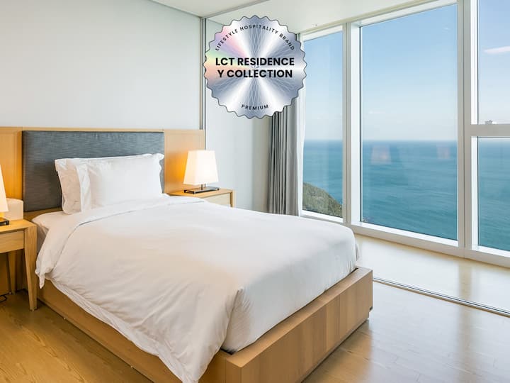 슈퍼브 오션뷰 스위트 (미포하버뷰) #엘시티#Lct#4인실 #55평 #취사가능#관광지할인 - Busan