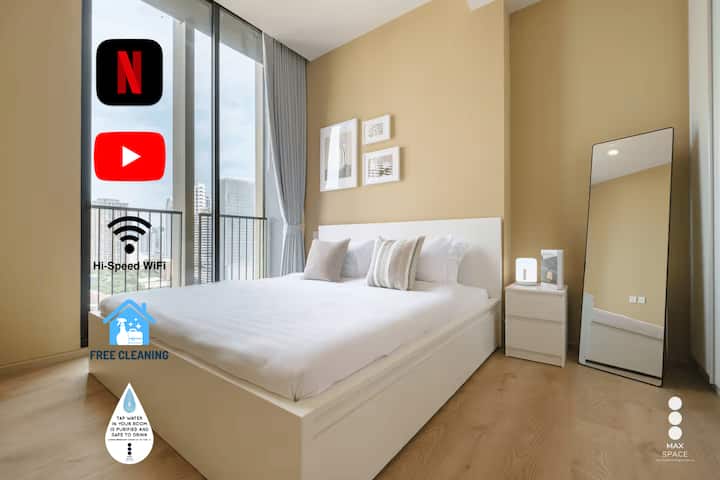 Spacious 1br High Ceiling&floor/sky Pool/bts Asoke - Bangkok