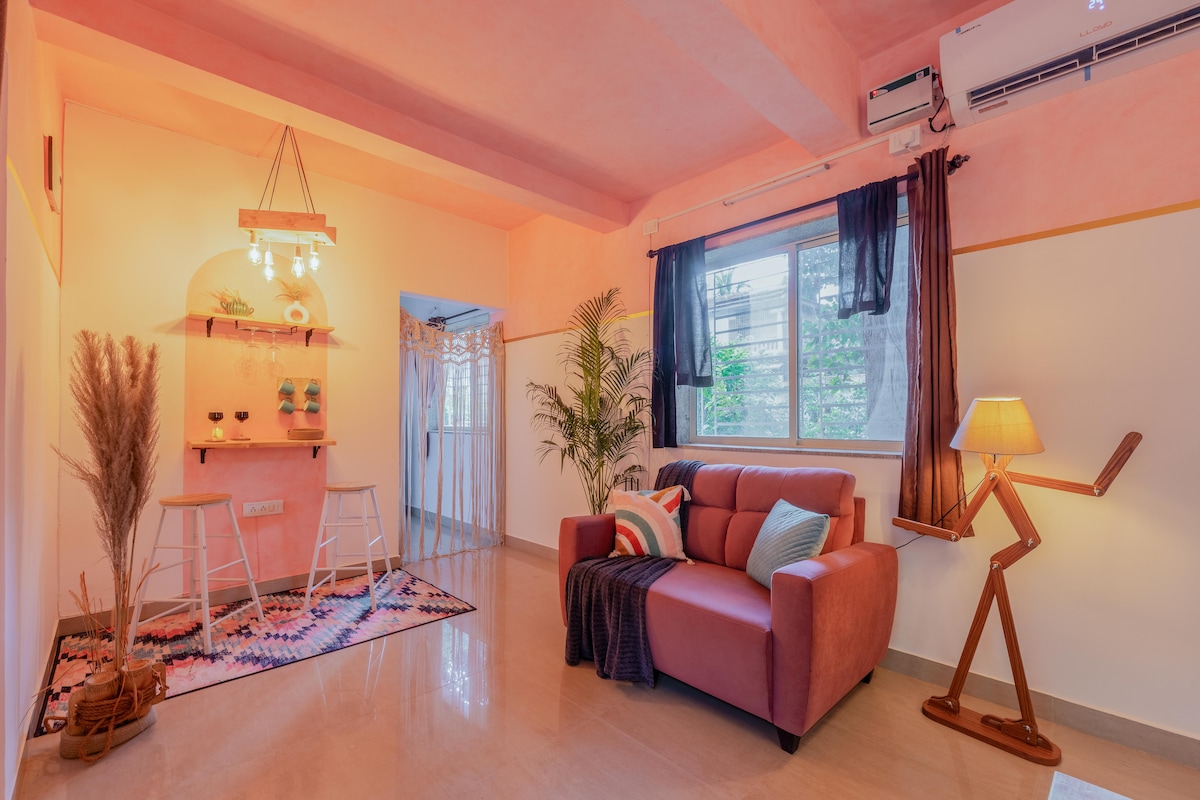 Acogedor | Lindo | Limpio 1 bhk cerca de Thalassa Siolim ...